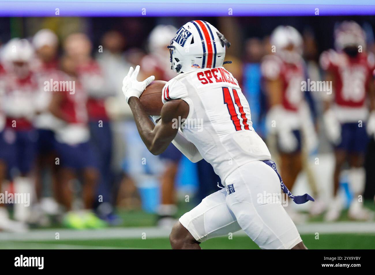 Atlanta, Georgia. 14th Dec, 2024. Jackson State's Isaiah Spencer (11 ...