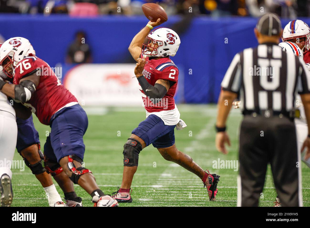Atlanta, Georgia. 14th Dec, 2024. South Carolina State's Ryan ...
