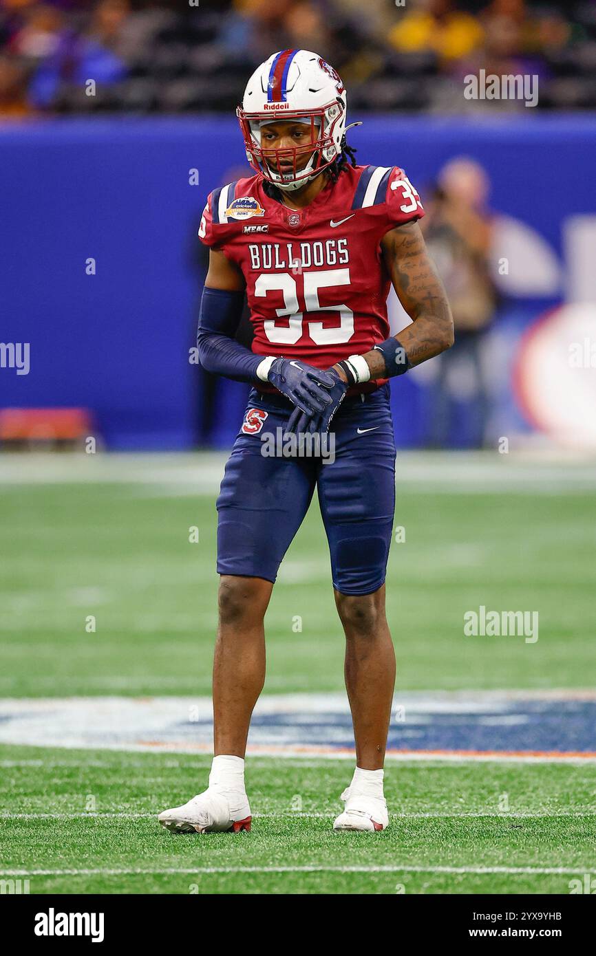 Atlanta, Georgia. 14th Dec, 2024. South Carolina State's Tyler Jones ...
