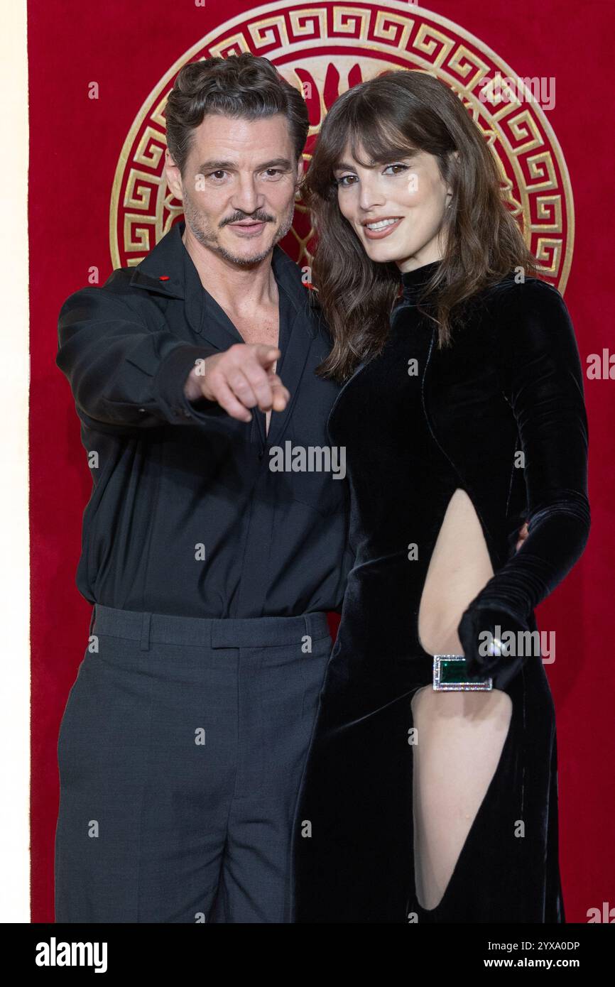 Celebs attend the Gladiator II film premiere Featuring: Pedro Pascal, Lux Pascal Where: London ...