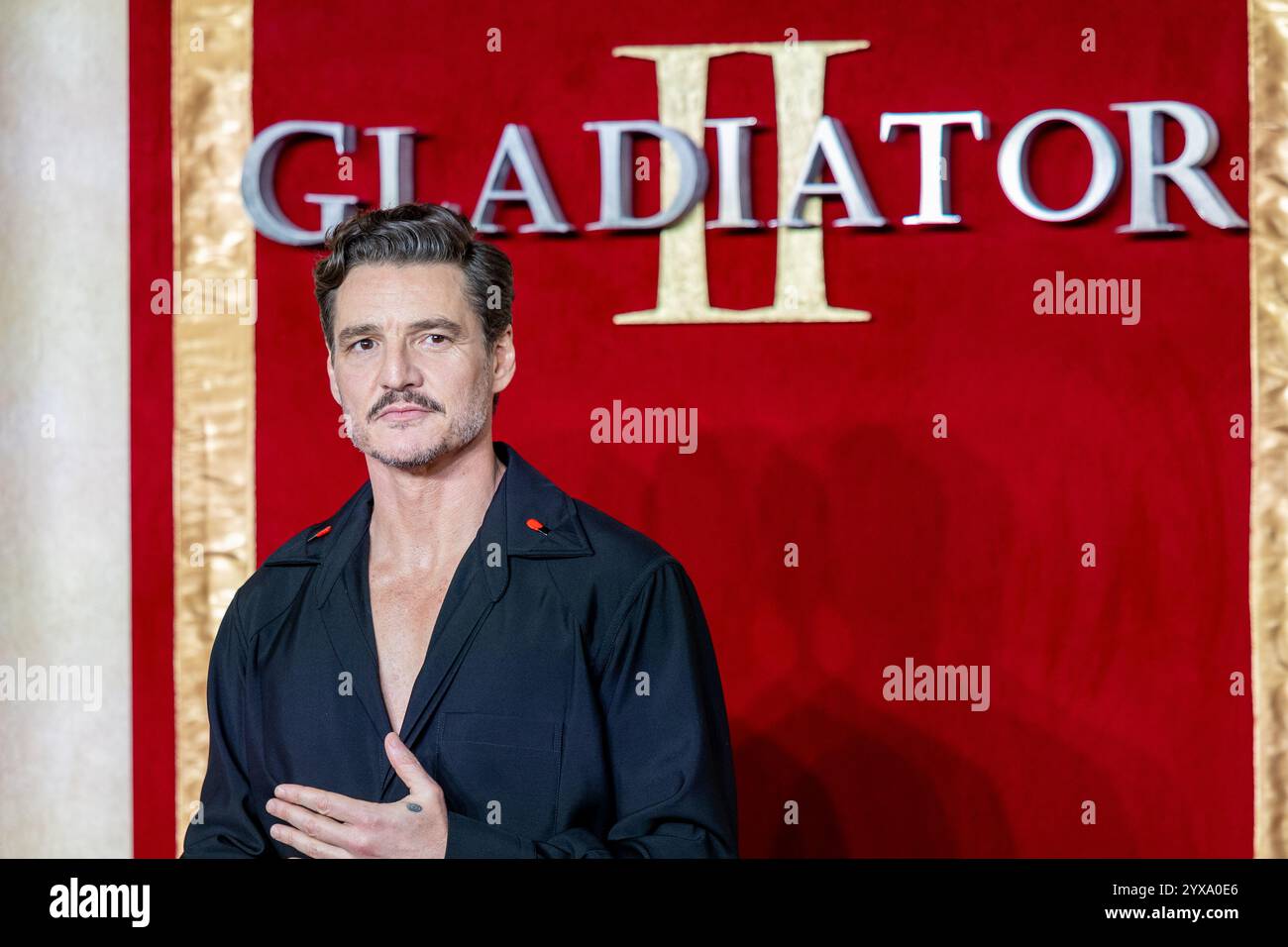 Celebs attend the Gladiator II film premiere Featuring: Pedro Pascal ...