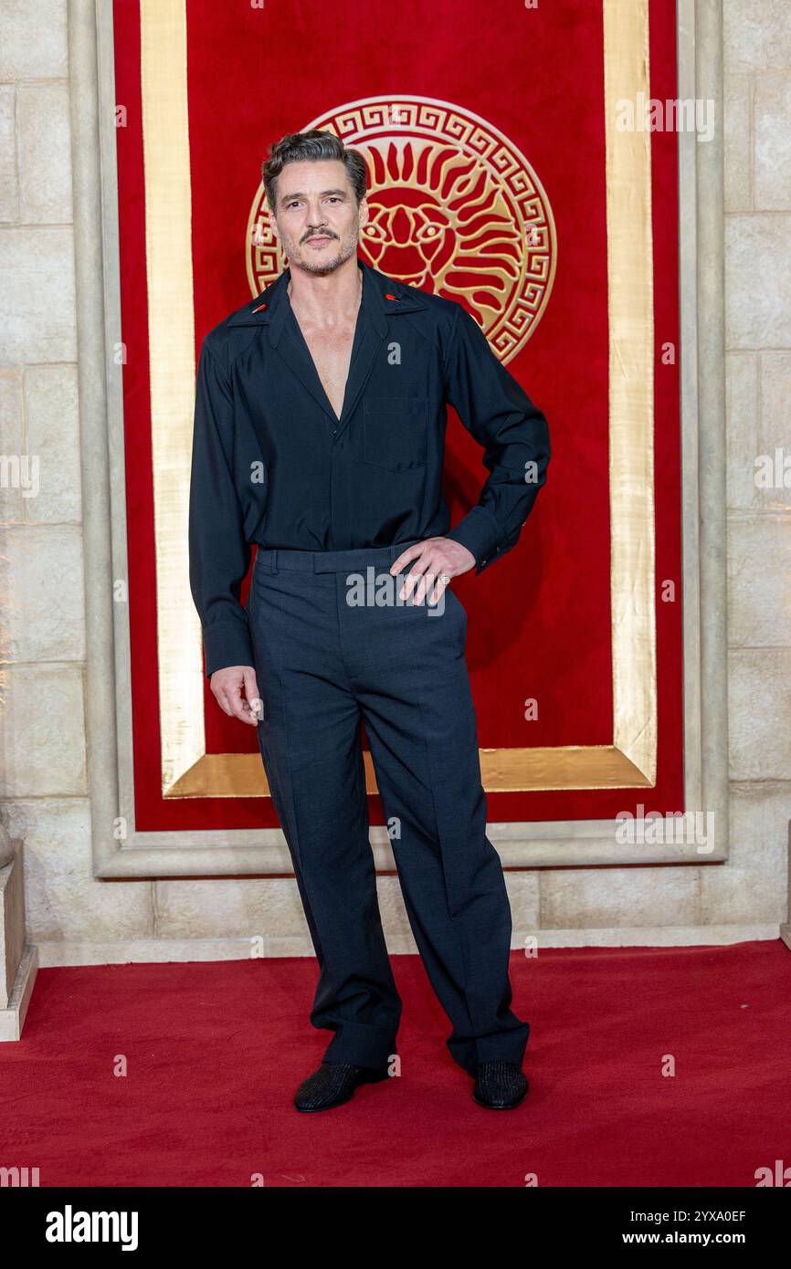 Celebs attend the Gladiator II film premiere Featuring: Pedro Pascal ...