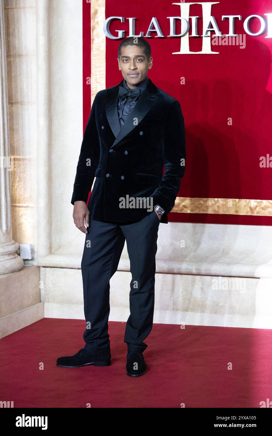 Celebs attend the Gladiator II film premiere Featuring: Alex Karim ...