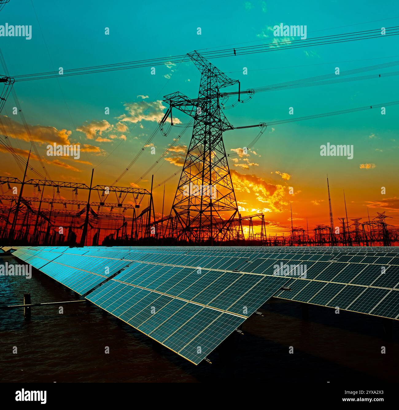Solar power grid tied hi-res stock photography and images - Alamy