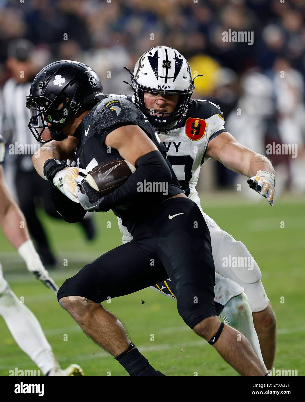 Landover, MD, USA. 14th Dec, 2024. Navy Midshipmen LB #43 Kyle Jacob ...