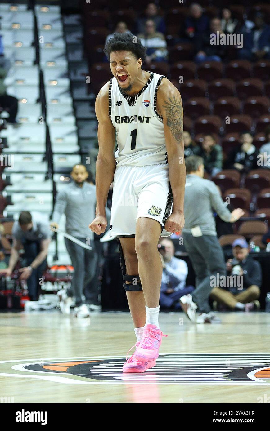 UNCASVILLE, CT - DECEMBER 14: Bryant University Bulldogs forward Kvonn ...