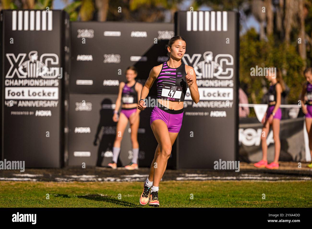 Ayanna Hickey places 30th in the girls race in 18:52.4 during the Foot ...