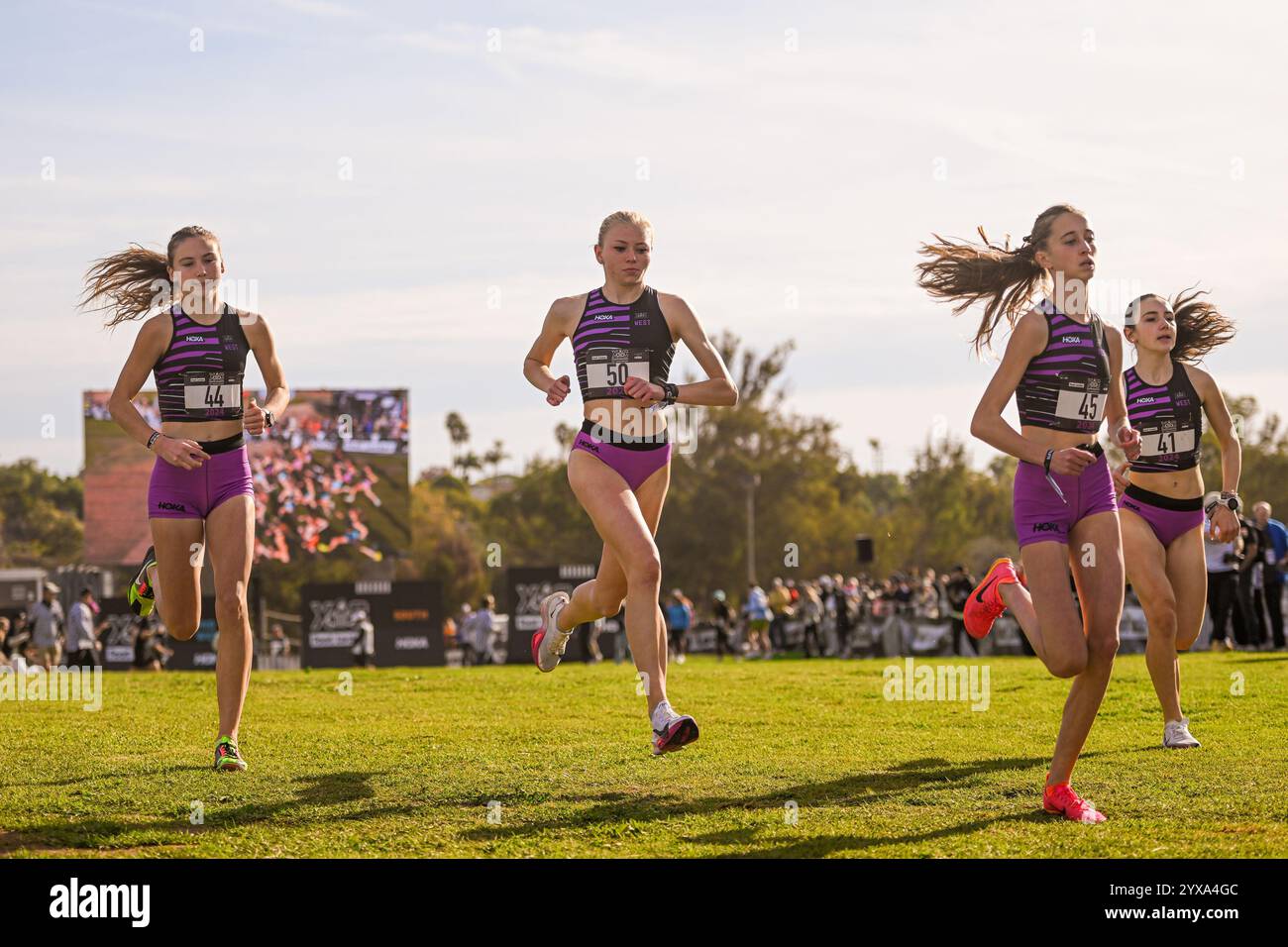 Eleanor Raker takes off from the start during the Foot Locker Cross ...