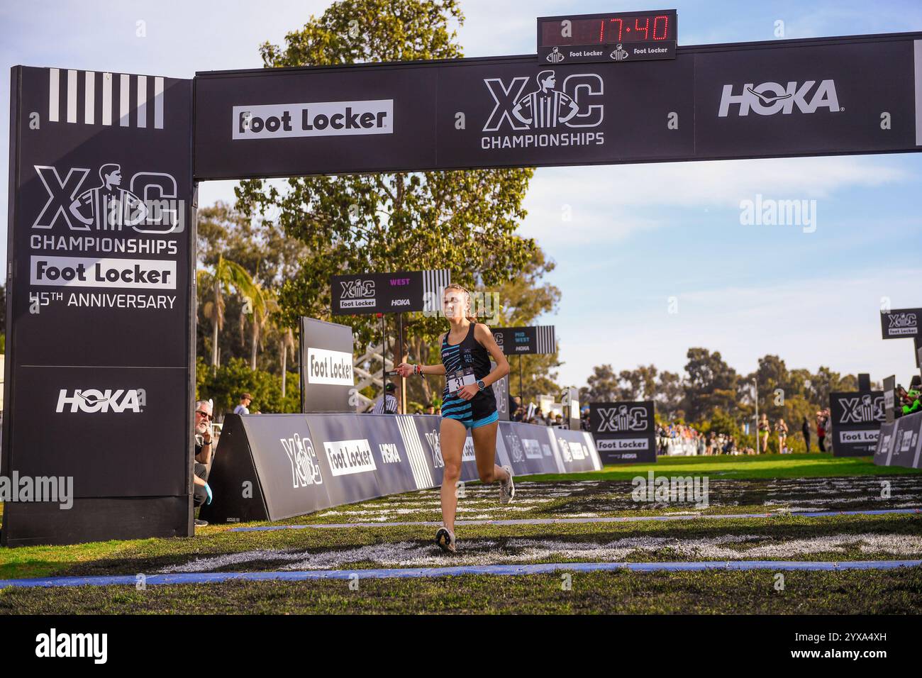 Elizabeth Leachman celebrates after placing 2nd in the girls race in 17 ...
