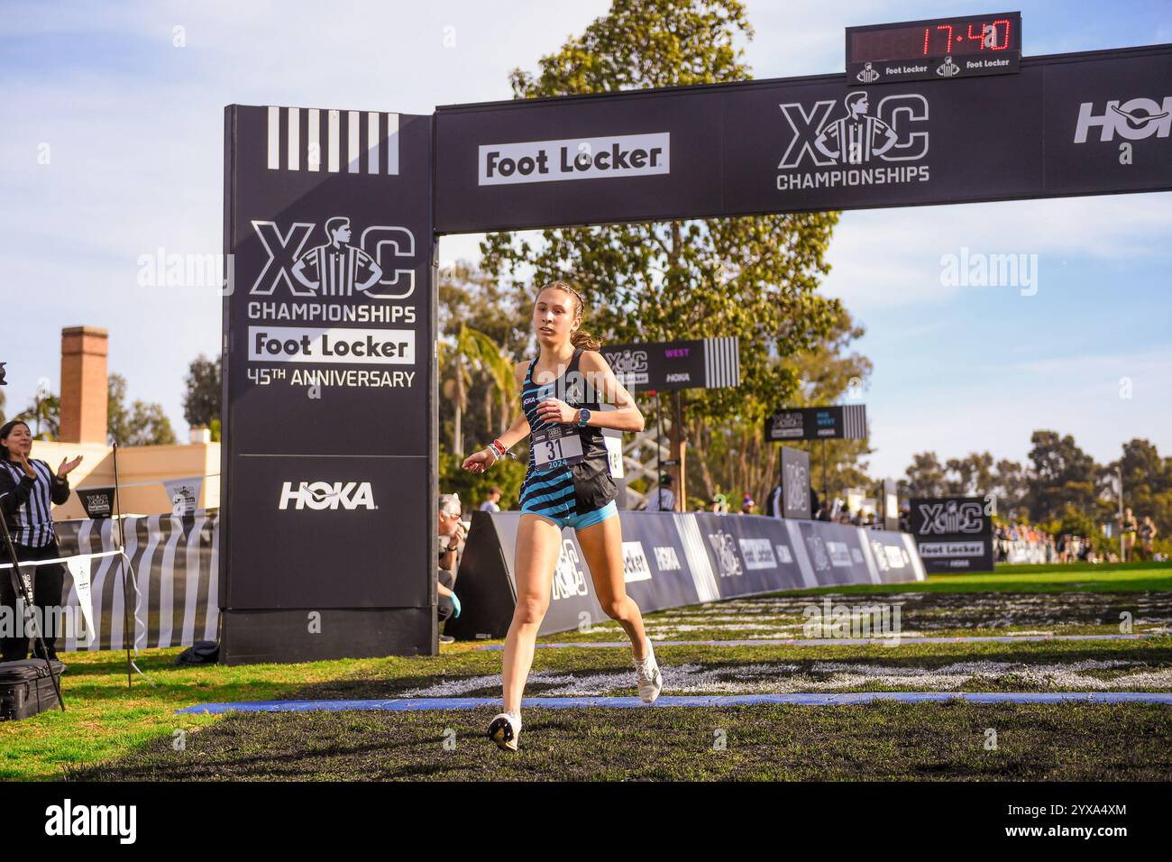 Elizabeth Leachman celebrates after placing 2nd in the girls race in 17 ...
