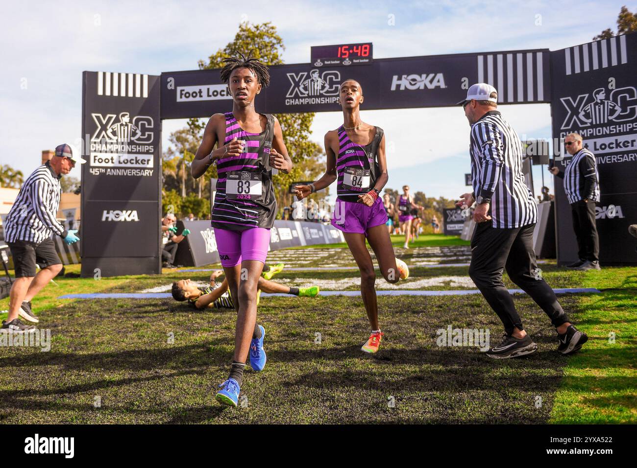Yohanes Van Meerten celebrates after finishing 11th in the boys race in ...