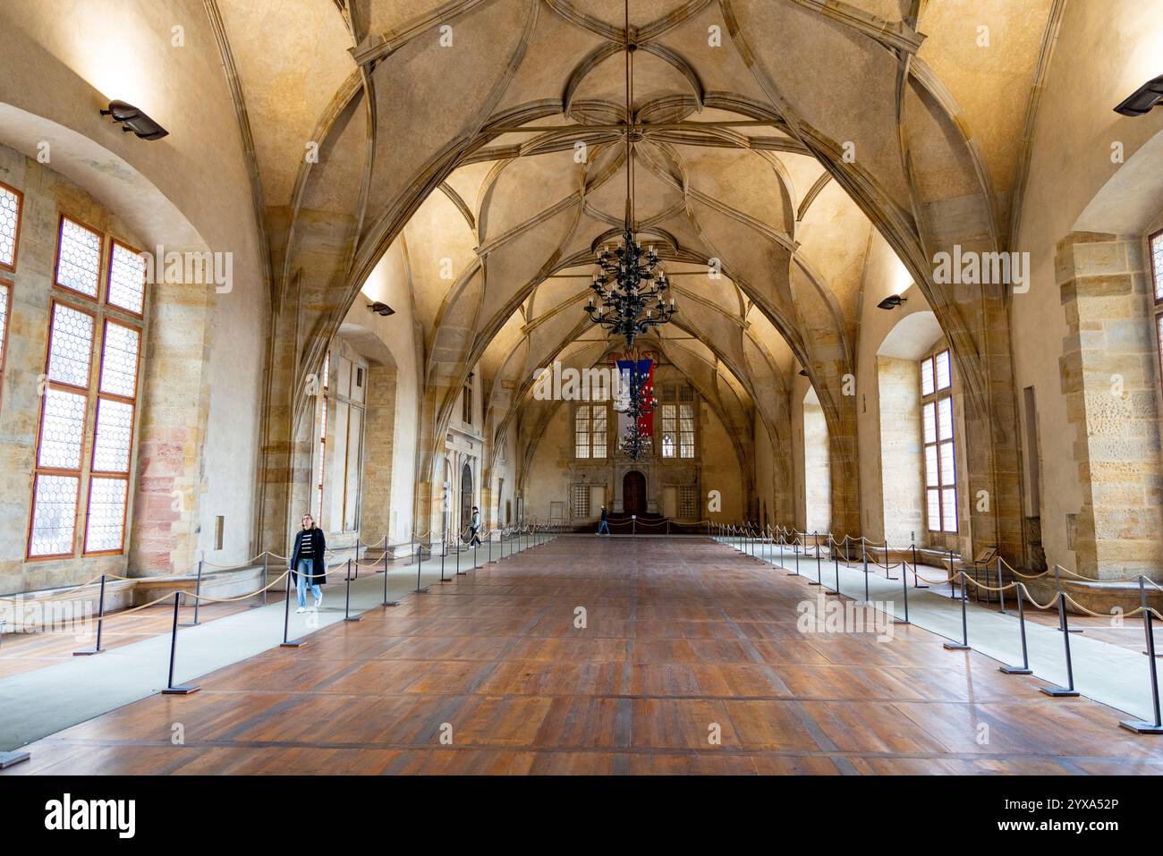 The Vladislav Hall in Prague Castle, used for large public events of ...