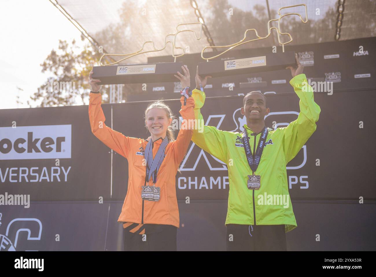 San Diego, United States. 14th Dec, 2024. Tamrat Gavenas (right) and ...