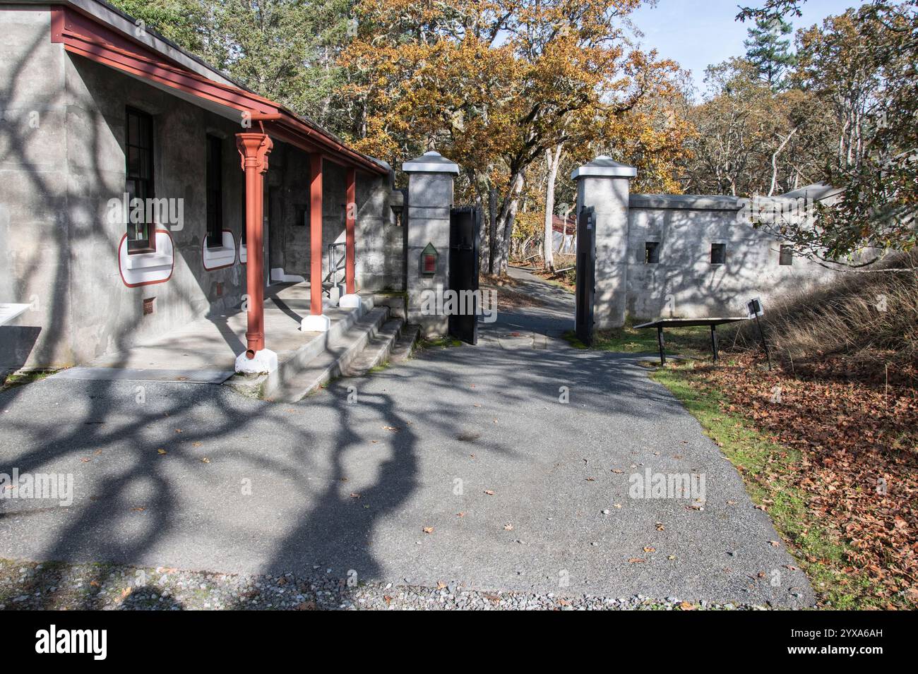 Guard house at Fort Rodd Hill & Fisgard Lighthouse National Historic ...