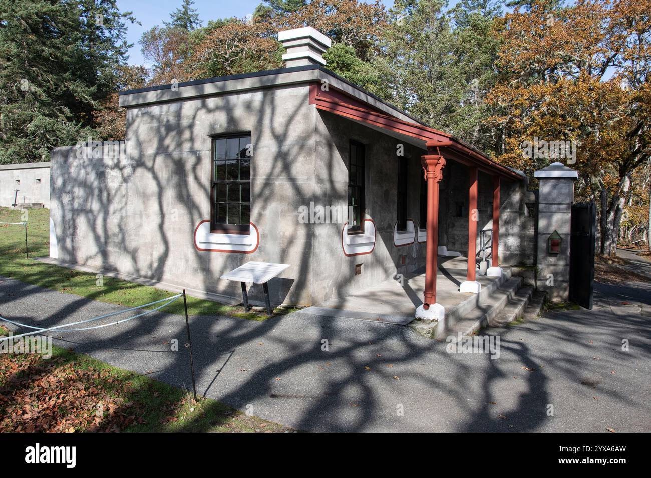 Guard house at Fort Rodd Hill & Fisgard Lighthouse National Historic ...