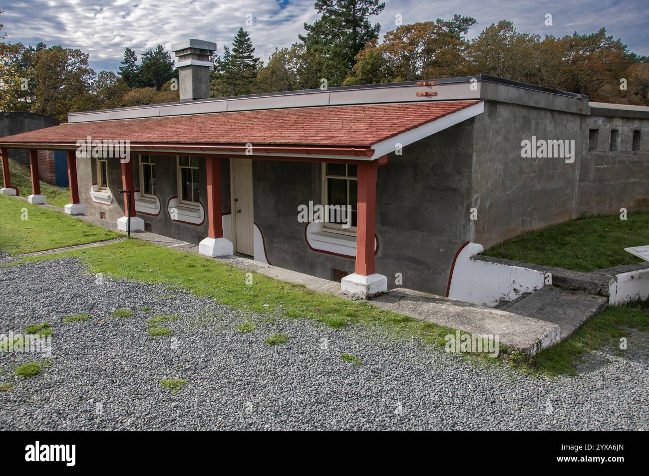 Guard house at Fort Rodd Hill & Fisgard Lighthouse National Historic ...