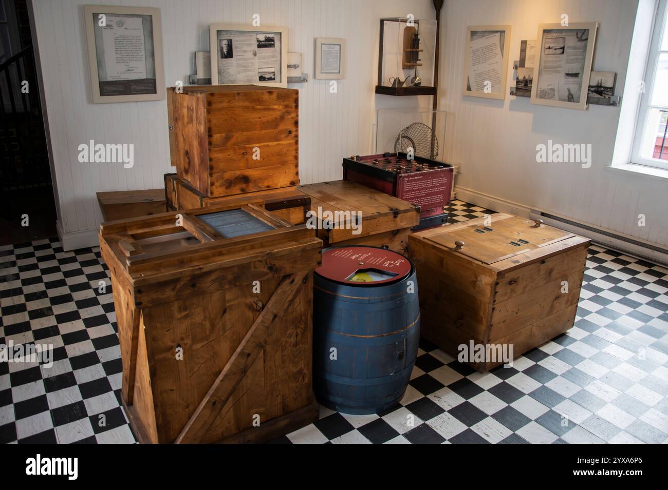 Equipment inside lighthouse at Fort Rodd Hill & Fisgard Lighthouse ...