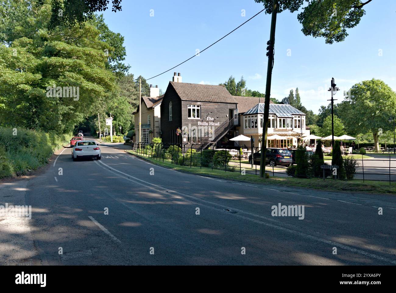 The Bulls Head public house at Mottram St Andrew, Cheshire Stock Photo ...