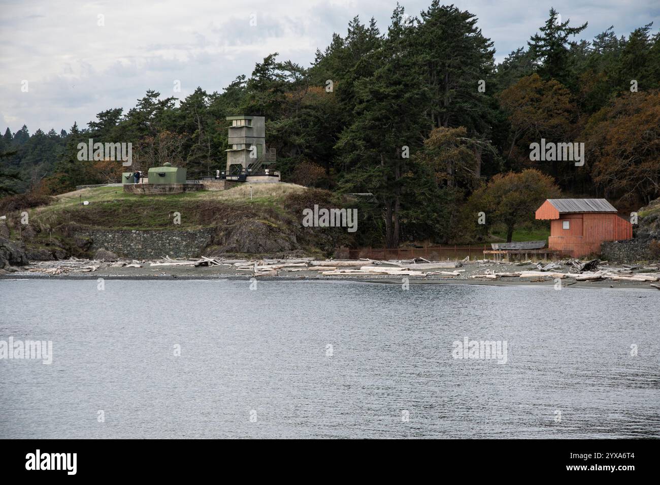 Beach at Fort Rodd Hill & Fisgard Lighthouse National Historic Site in ...