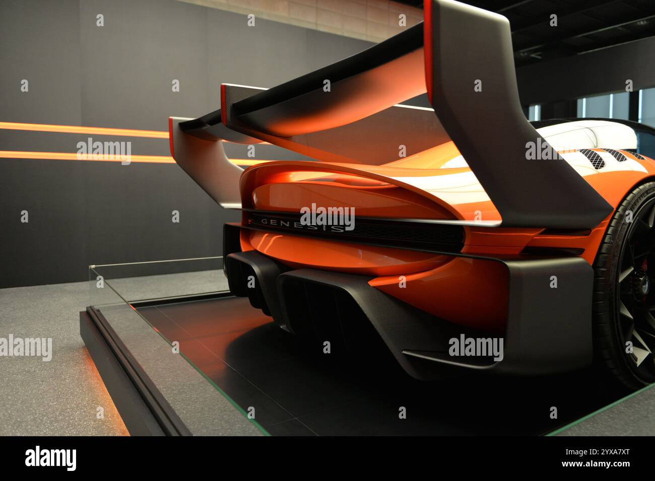 Rear Spoiler of Genesis X Gran Racer Concept Stock Photo - Alamy