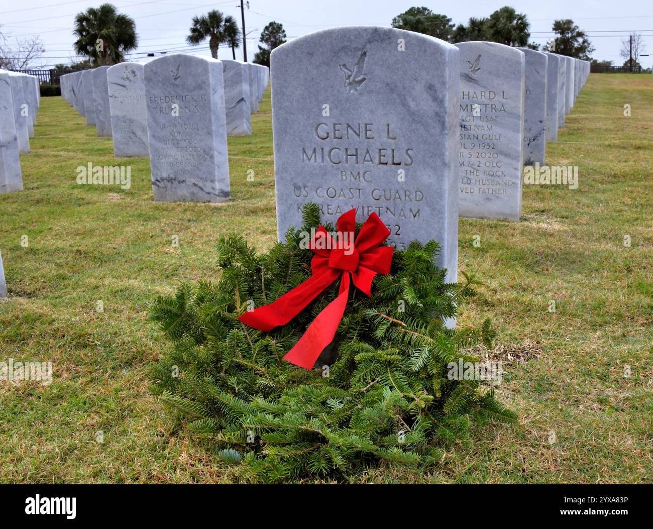 Cape canaveral national cemetery flags ceremony rolling thund hi-res ...