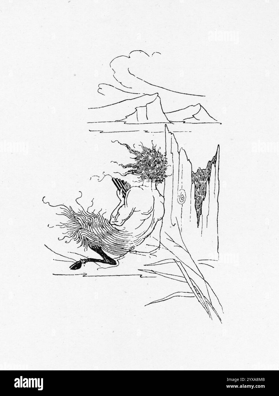 Bon-Mots drawing, by Aubrey Beardsley, published in 1911 Stock Photo ...