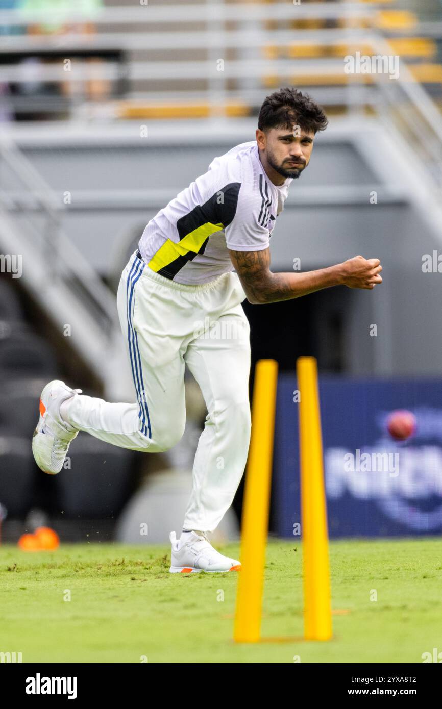 Brisbane, Australia, 15 December, 2024. Nitish Kumar Reddy of India ...