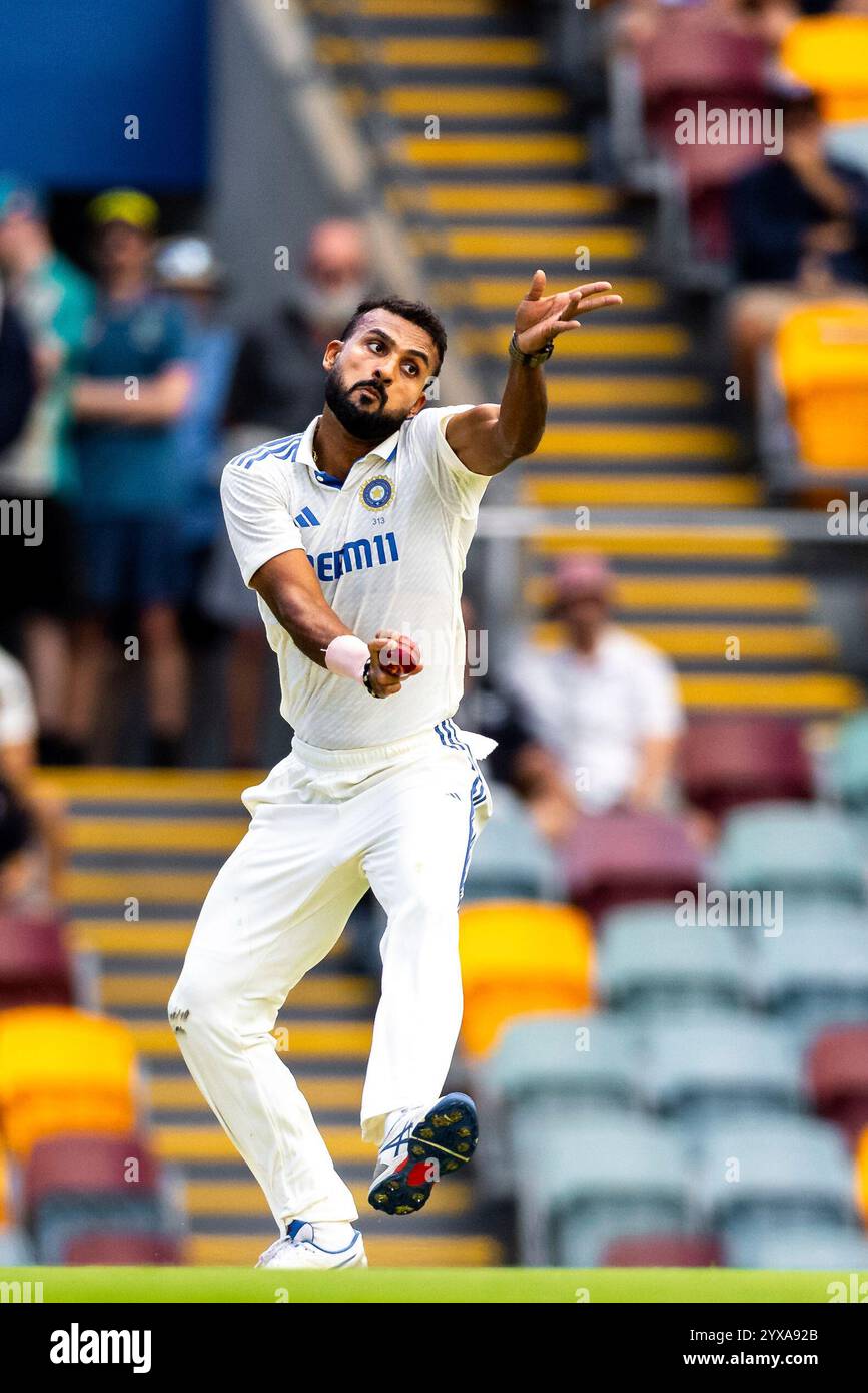 BRISBANE, AUSTRALIA - DECEMBER 15: Akash Deep of India bowls during Day ...