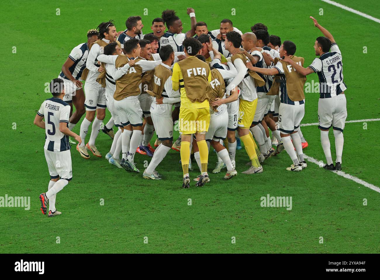 Al ahly players celebrate trophy hi-res stock photography and images ...