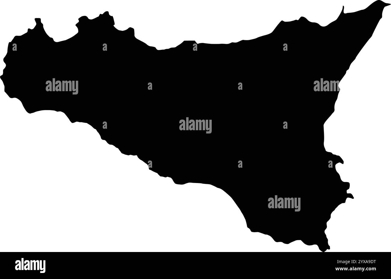 island of sicily map icon illustration design Stock Vector Image & Art ...