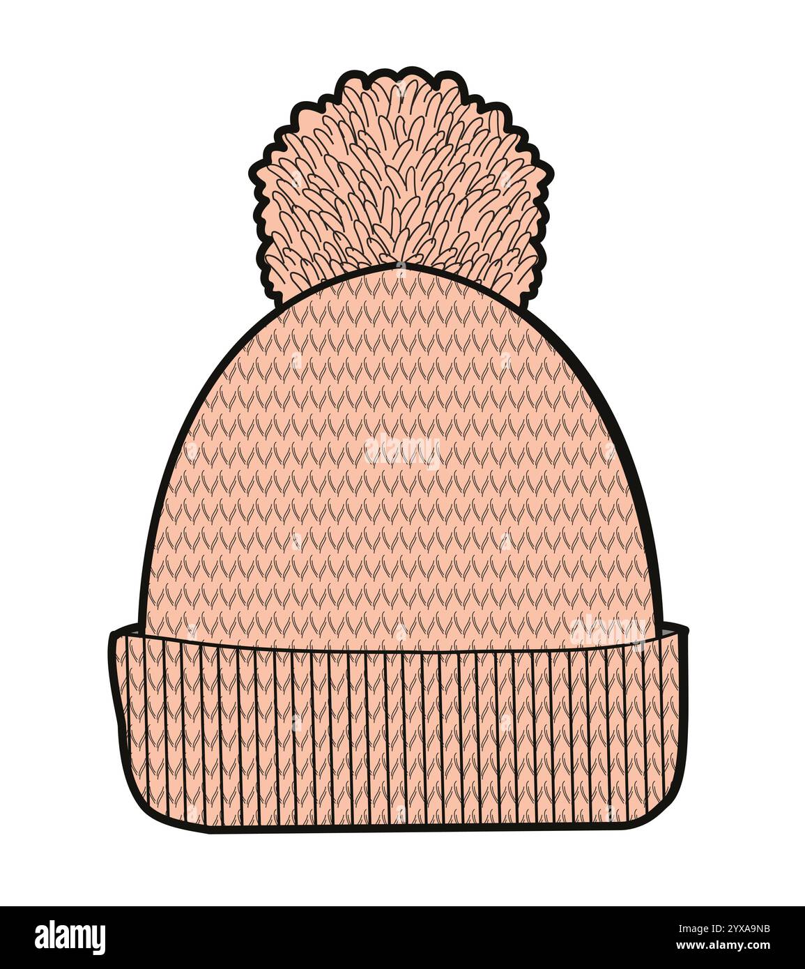 Knit hat template hi-res stock photography and images - Alamy