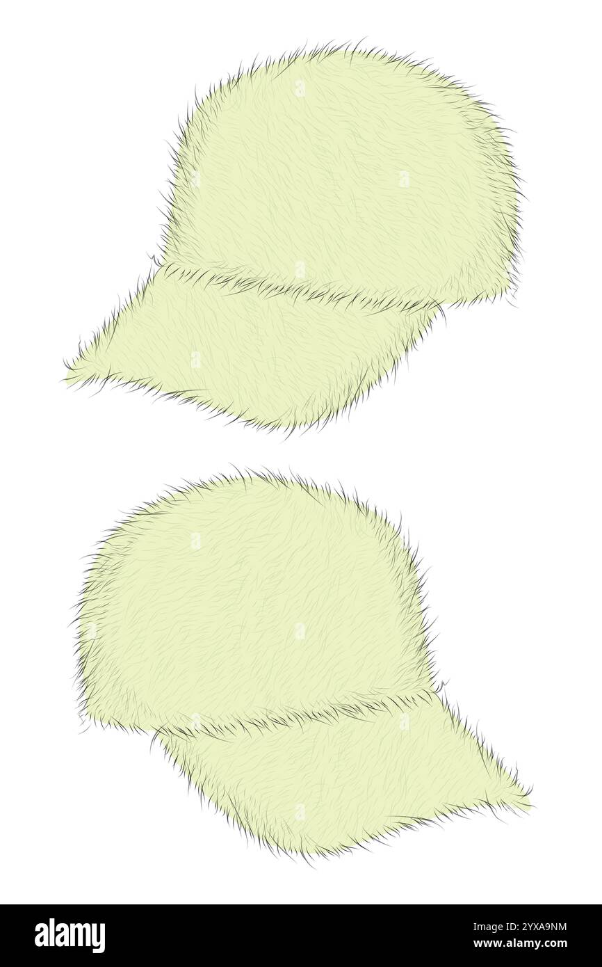 Faux fur cap Stock Vector Images - Alamy