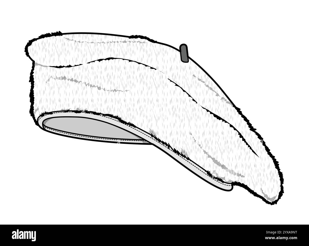 Tam hat flat sketch hi-res stock photography and images - Alamy
