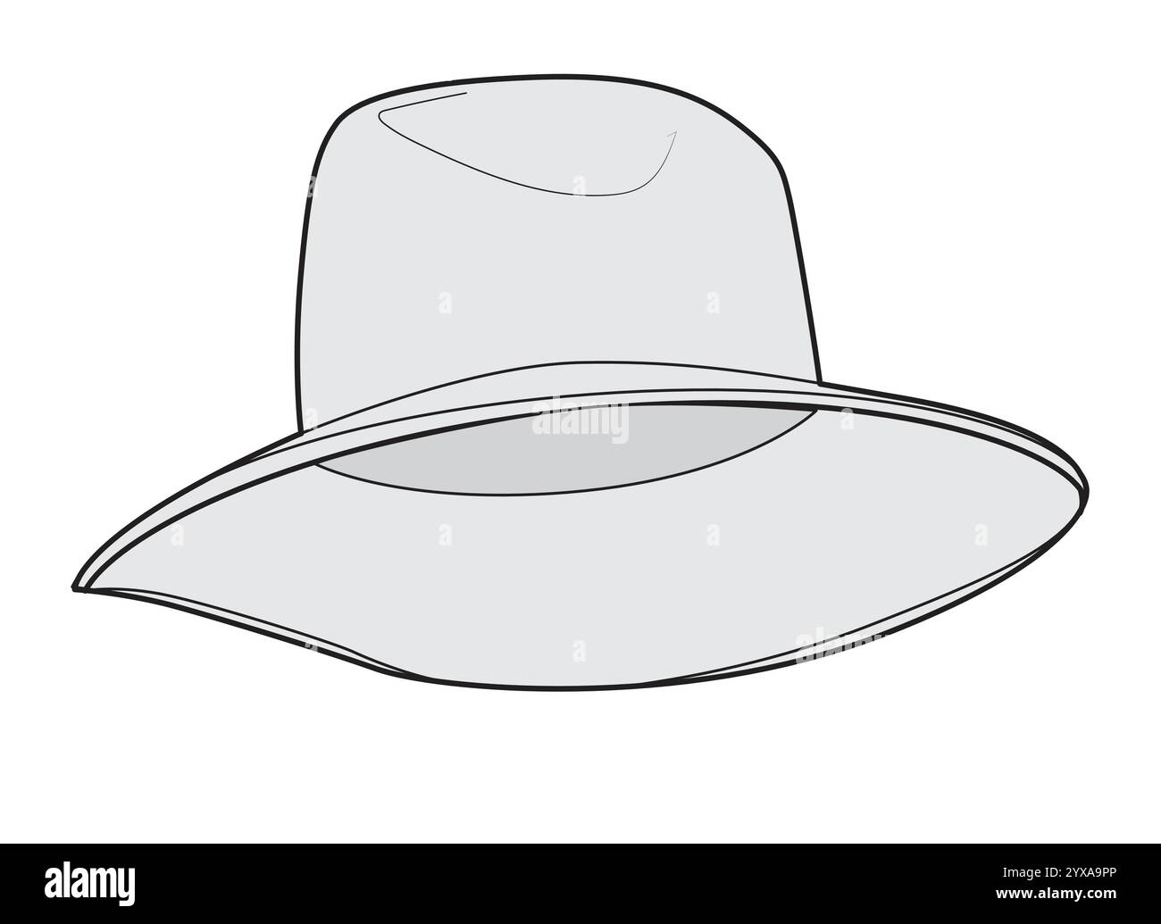 Ladies hat template Black and White Stock Photos & Images - Alamy