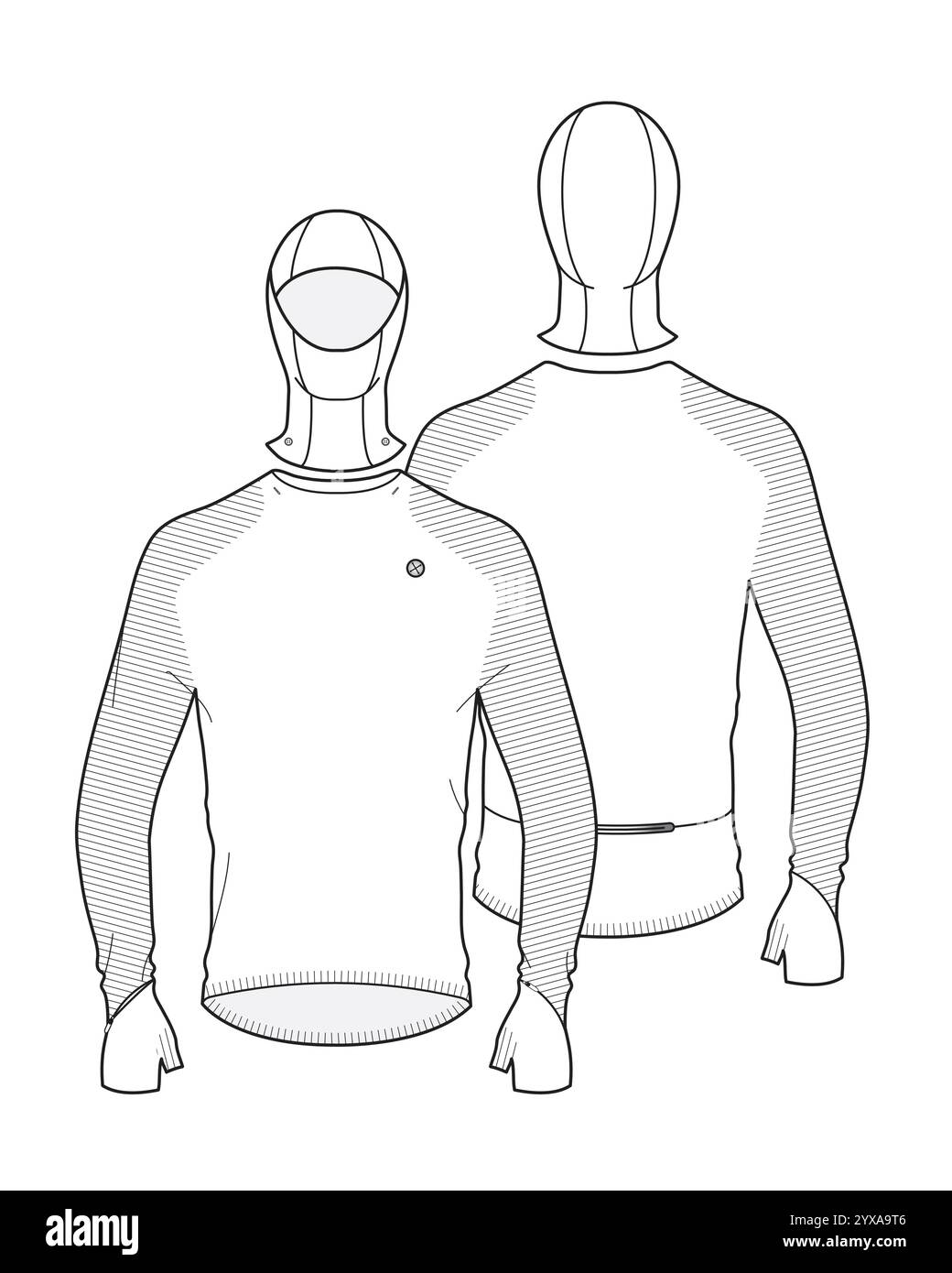 Full sleeve t shirt Stock Vector Images - Alamy