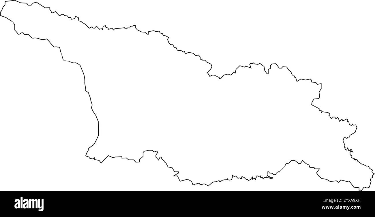 Symbol map state georgia Stock Vector Images - Alamy