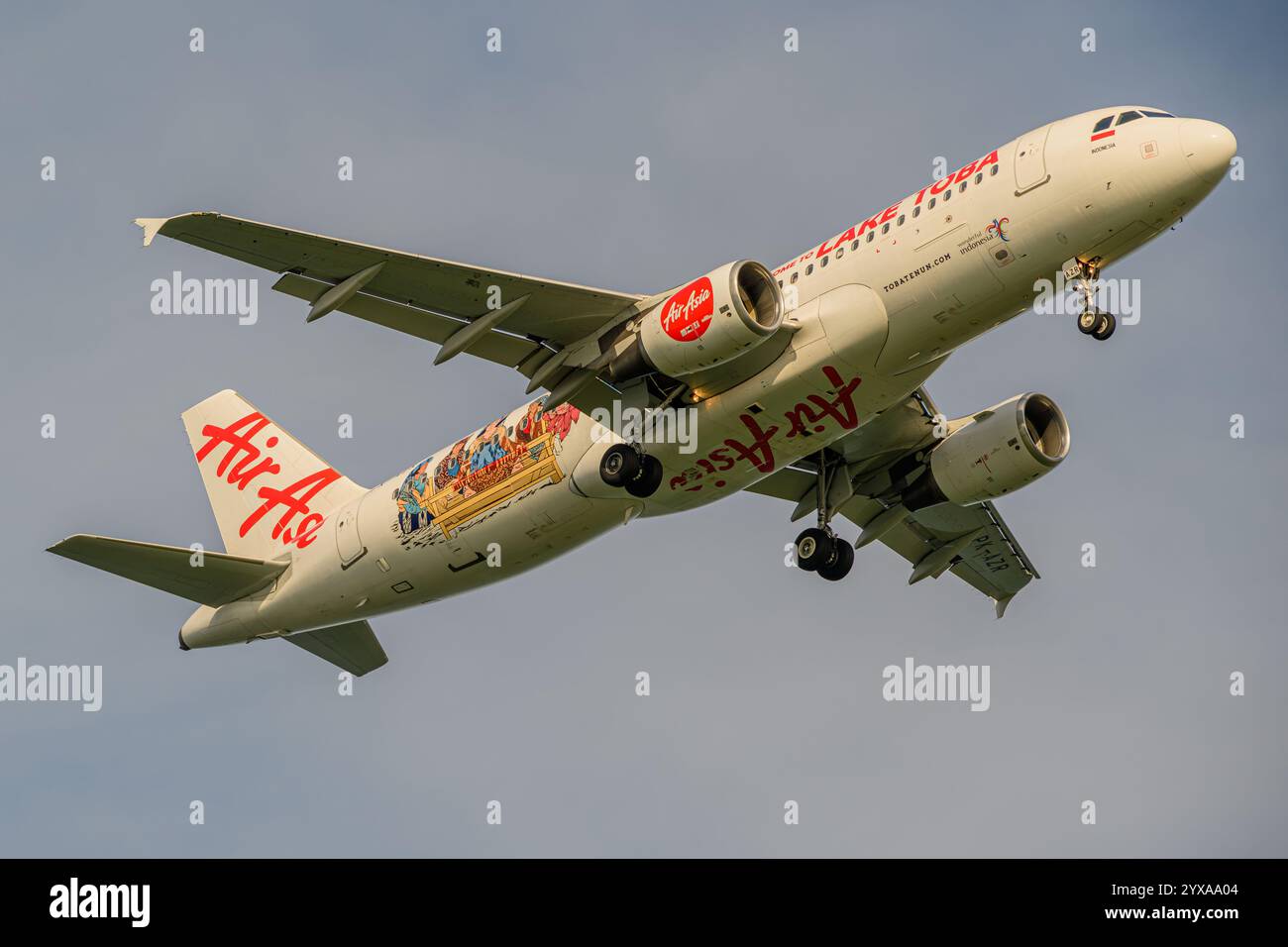Indonesia AirAsia, Airbus A320-200, PK-AZR on Final Approach to ...