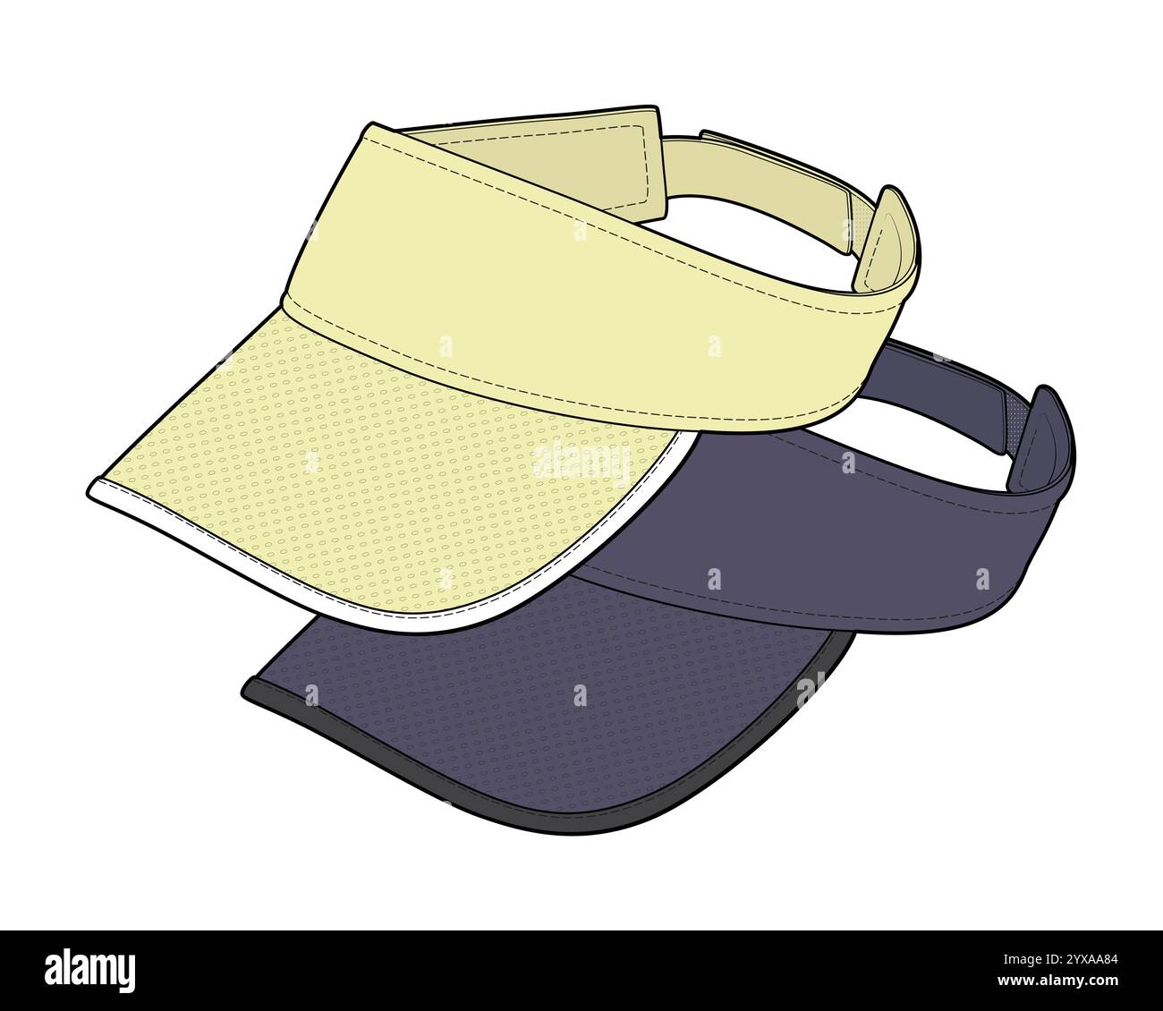 Sun visor cap design Stock Vector Images - Alamy