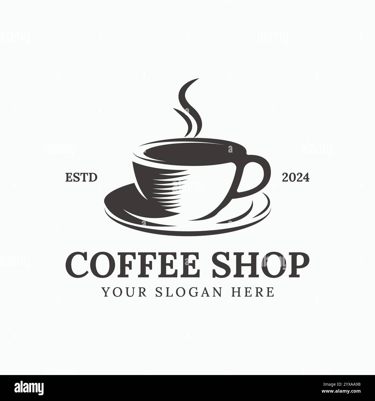 Coffee Shop Logo Vector Illustration Stock Vector Image & Art - Alamy