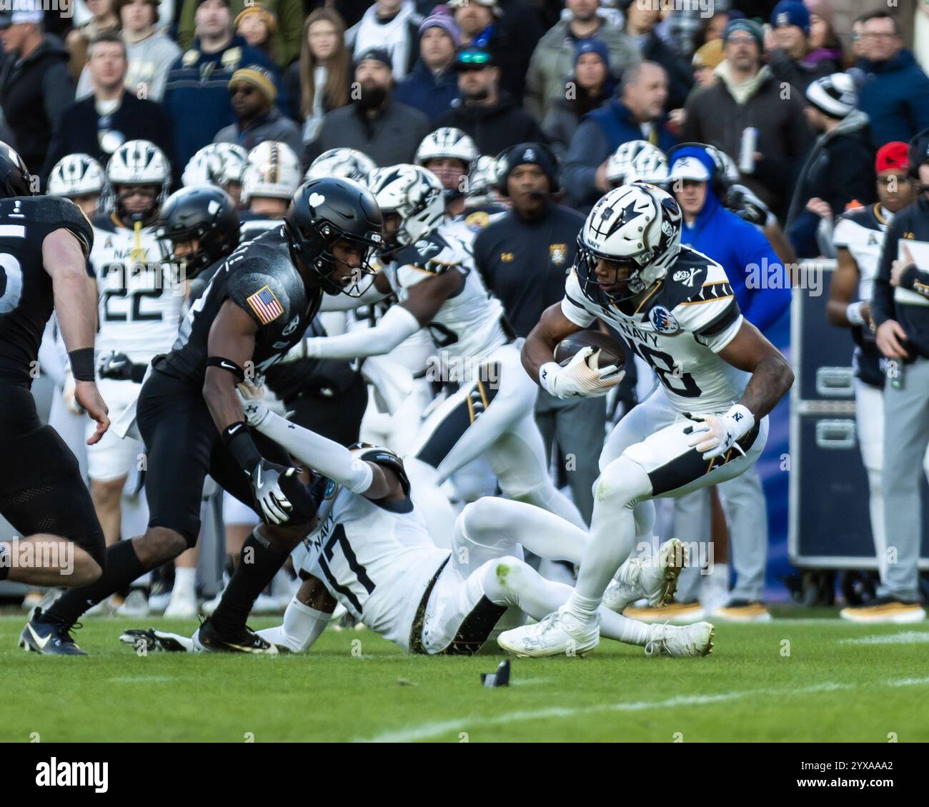December 14, 2024, Landover, Maryland, USA: Navyâ€™s RAYUAN LANE III ...