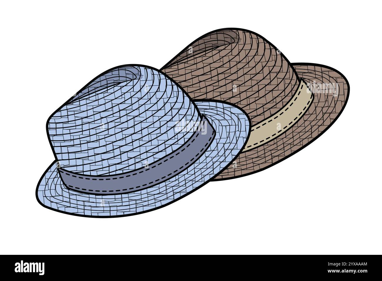 Bucket hat template Cut Out Stock Images & Pictures - Alamy