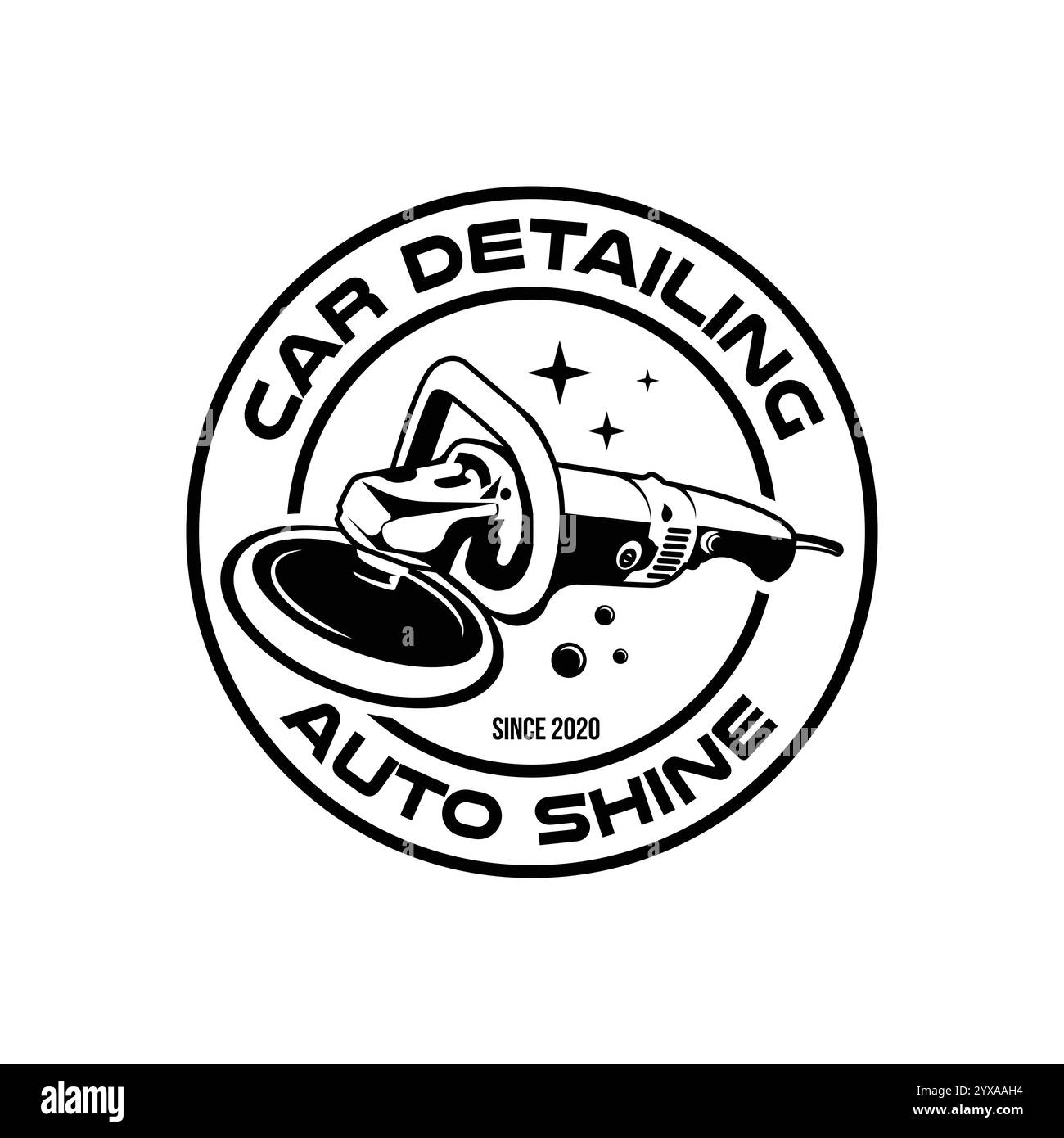 Illustration vintage emblem detailing polish car machine logo vector ...