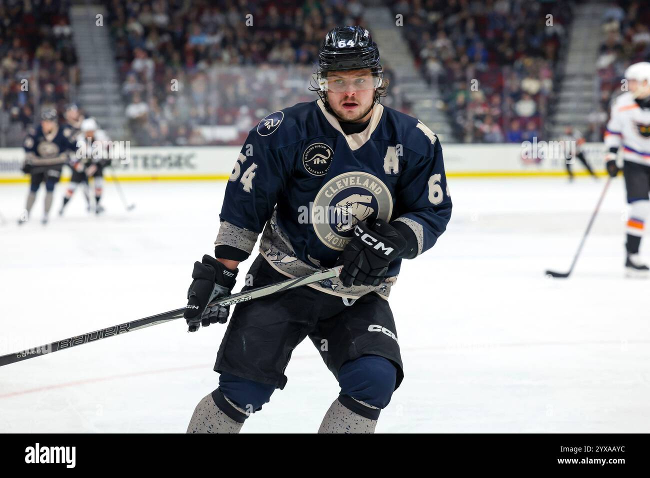 CLEVELAND, OH - DECEMBER 14: Cleveland Monsters right wing Trey Fix ...
