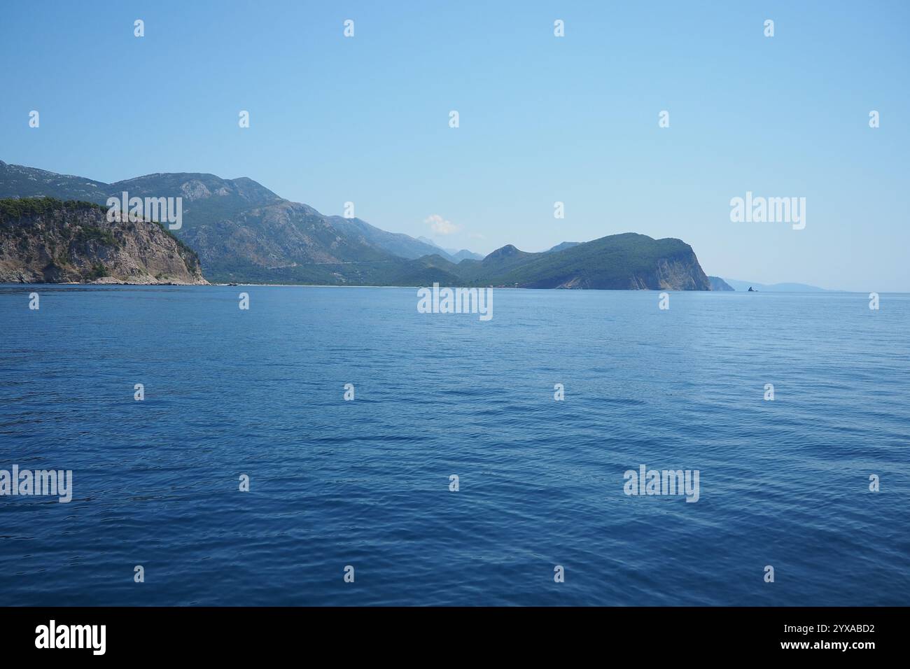 RT Dubovica Rocks near Buljarica and Svetac Rock, Montenegro. Stones ...