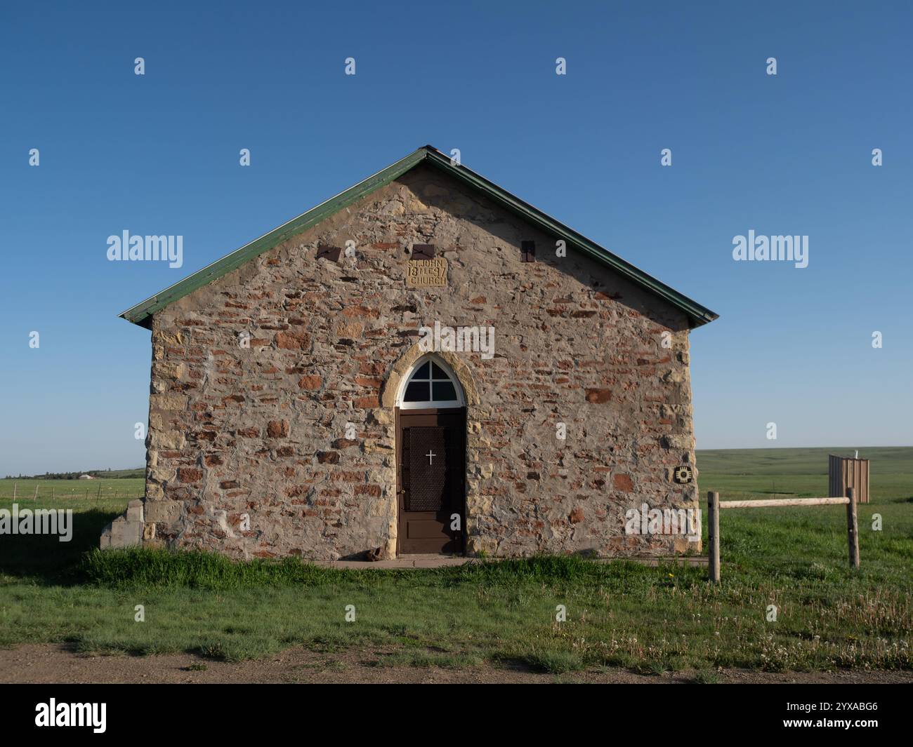 Historic St. John's Methodist Episcopal Church built in 1897 with red ...