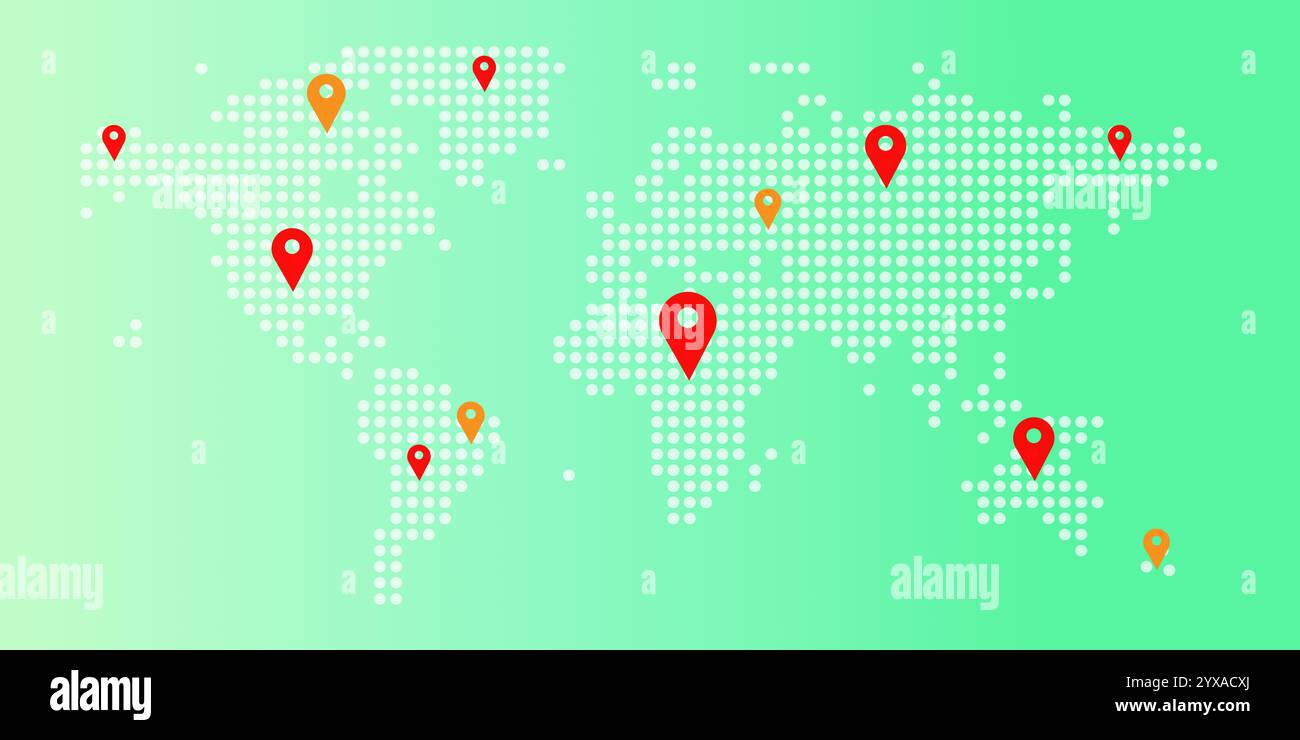 Editable world map hi-res stock photography and images - Alamy