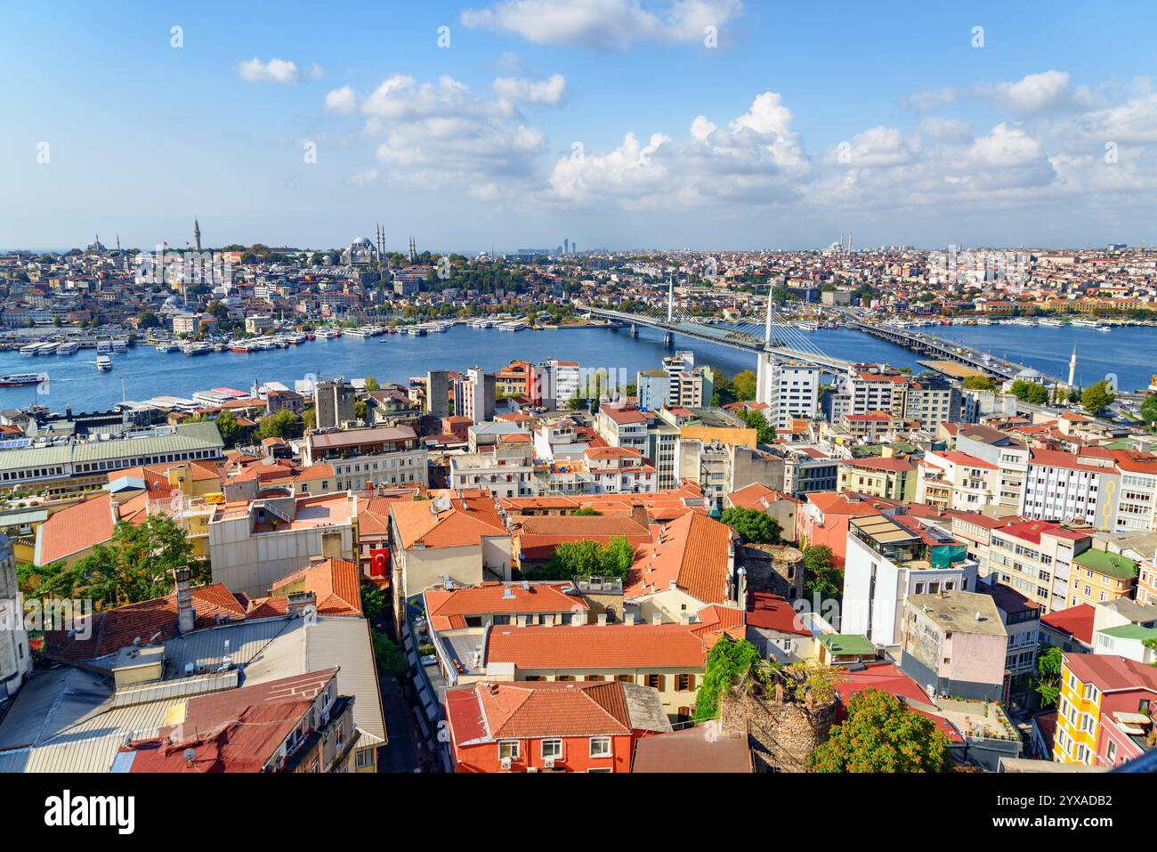 Aerial view of the Golden Horn, Istanbul, Turkey Stock Photo - Alamy