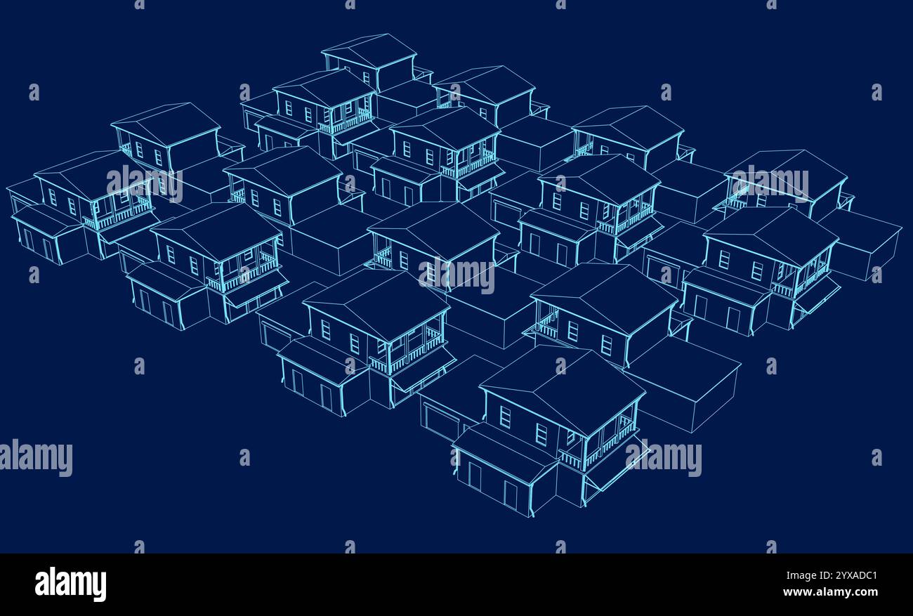 Built structure architecture in a row residential structure Stock ...