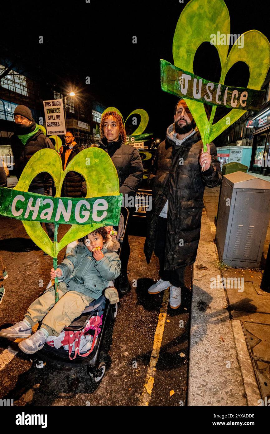 London, UK. 14th Dec, 2024. Children and families came out to remember ...