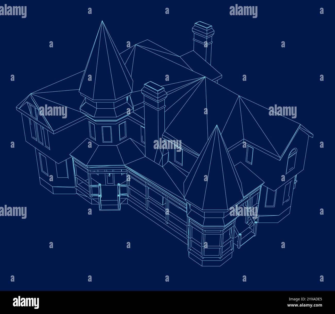 School building line drawing hi-res stock photography and images - Alamy